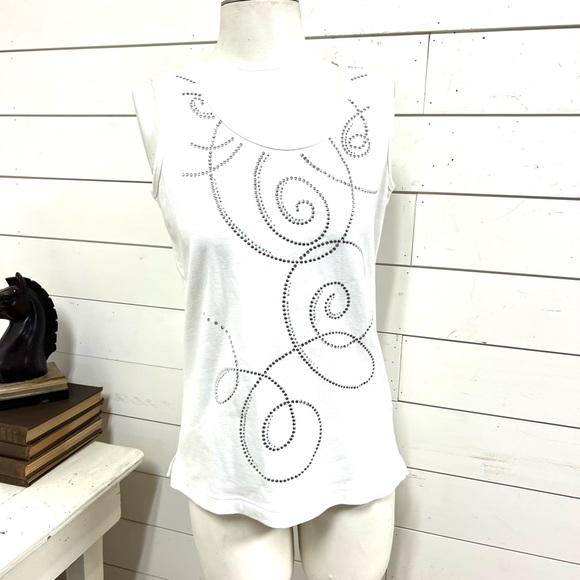 Christine Alexander | Tops | Christine Alexander Top Sleeveless White ...